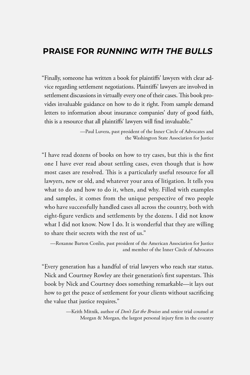 Running with the Bulls